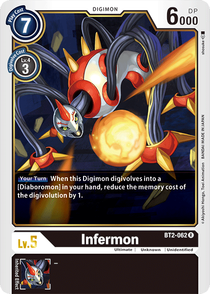 Thẻ bài Digimon BT2-062 - Infermon - Digimon - Rare – The Elite Card ...