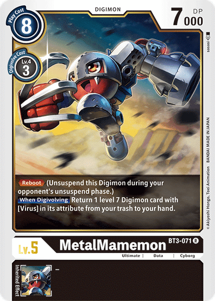 Thẻ bài Digimon BT3-071 - MetalMamemon - Digimon - Rare – The Elite ...