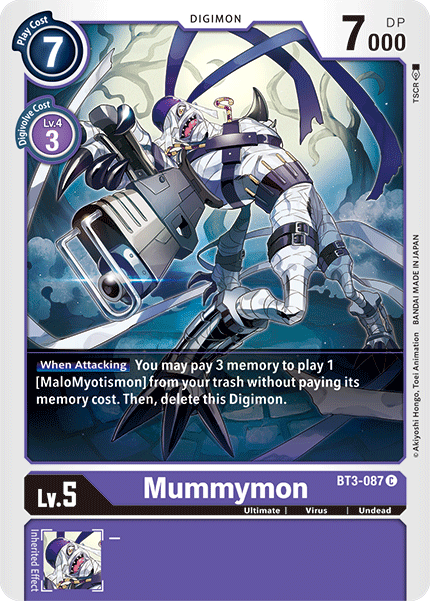 Thẻ bài Digimon BT3-087 - Mummymon - Digimon - Common – The Elite Card ...
