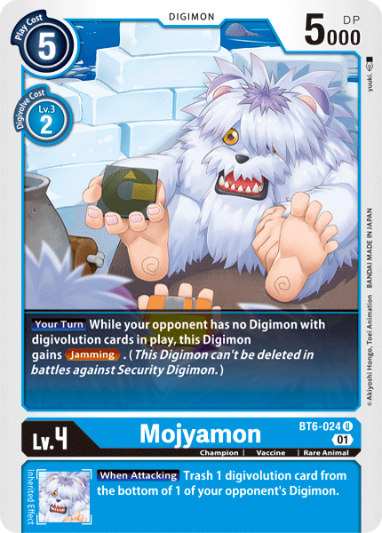Thẻ bài Digimon BT6-024 - Mojyamon - Digimon - Uncommon – The Elite ...