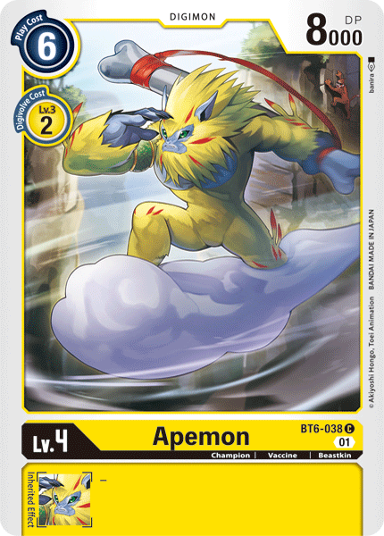 Thẻ bài Digimon BT6-038 - Apemon - Digimon - Common – The Elite Card ...