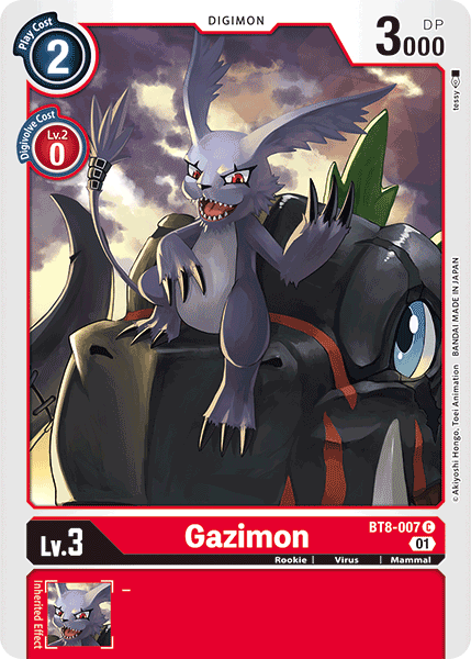 Thẻ bài Digimon BT8-007 - Gazimon - Digimon - Common – The Elite Card ...