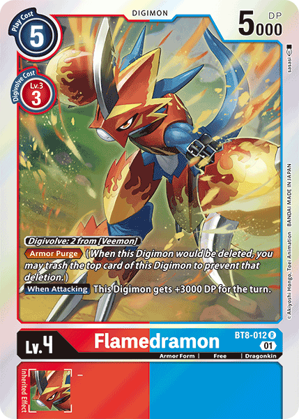 Thẻ bài Digimon BT8-012 - Flamedramon - Digimon - Rare – The Elite Card ...