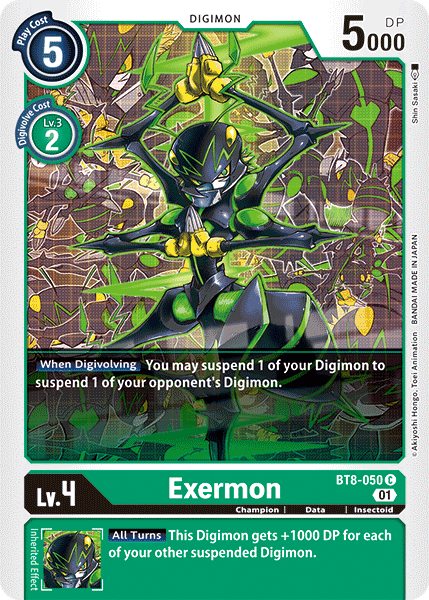 Thẻ bài Digimon BT8-050 - Exermon - Digimon - Common – The Elite Card ...