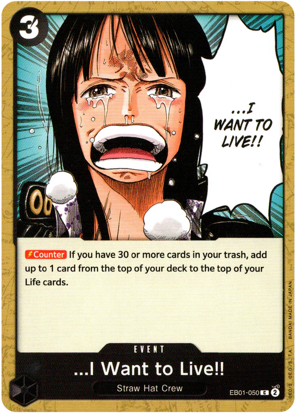 Thẻ bài One Piece EB01-050 - …I Want To Live!! - Event - Common – The ...