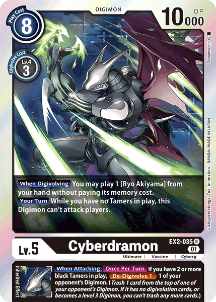 Thẻ bài Digimon EX2-035 - Cyberdramon - Digimon - Rare – The Elite Card ...