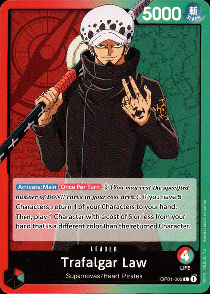 Thẻ bài One Piece OP01-002 - Trafalgar Law - Leader – The Elite Card ...