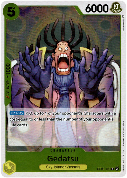 Thẻ bài One Piece OP05-102 - Gedatsu - Character - Rare – The Elite ...