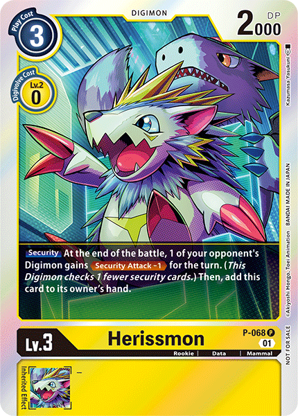 Thẻ bài Digimon P-068 - Herissmon - Digimon - Promo – The Elite Card ...
