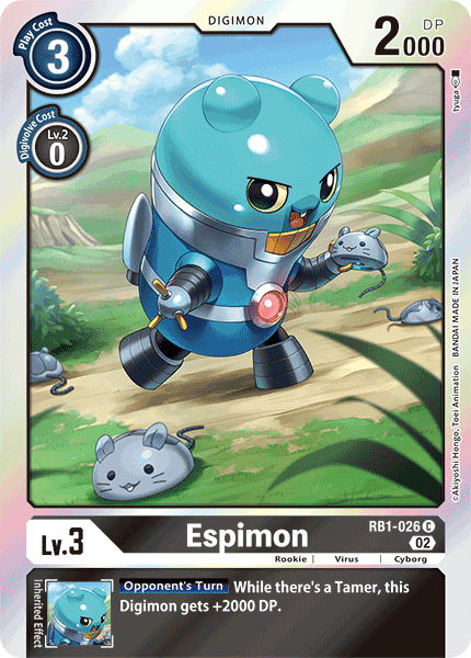 Thẻ bài Digimon RB1-026 - Espimon - Digimon - Common – The Elite Card ...