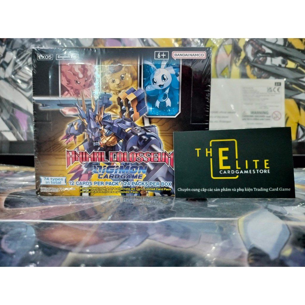 Digimon Card Game Theme Booster Box: Animal Colosseum [EX5] - Hộp 24 P – The Elite Card Game Store
