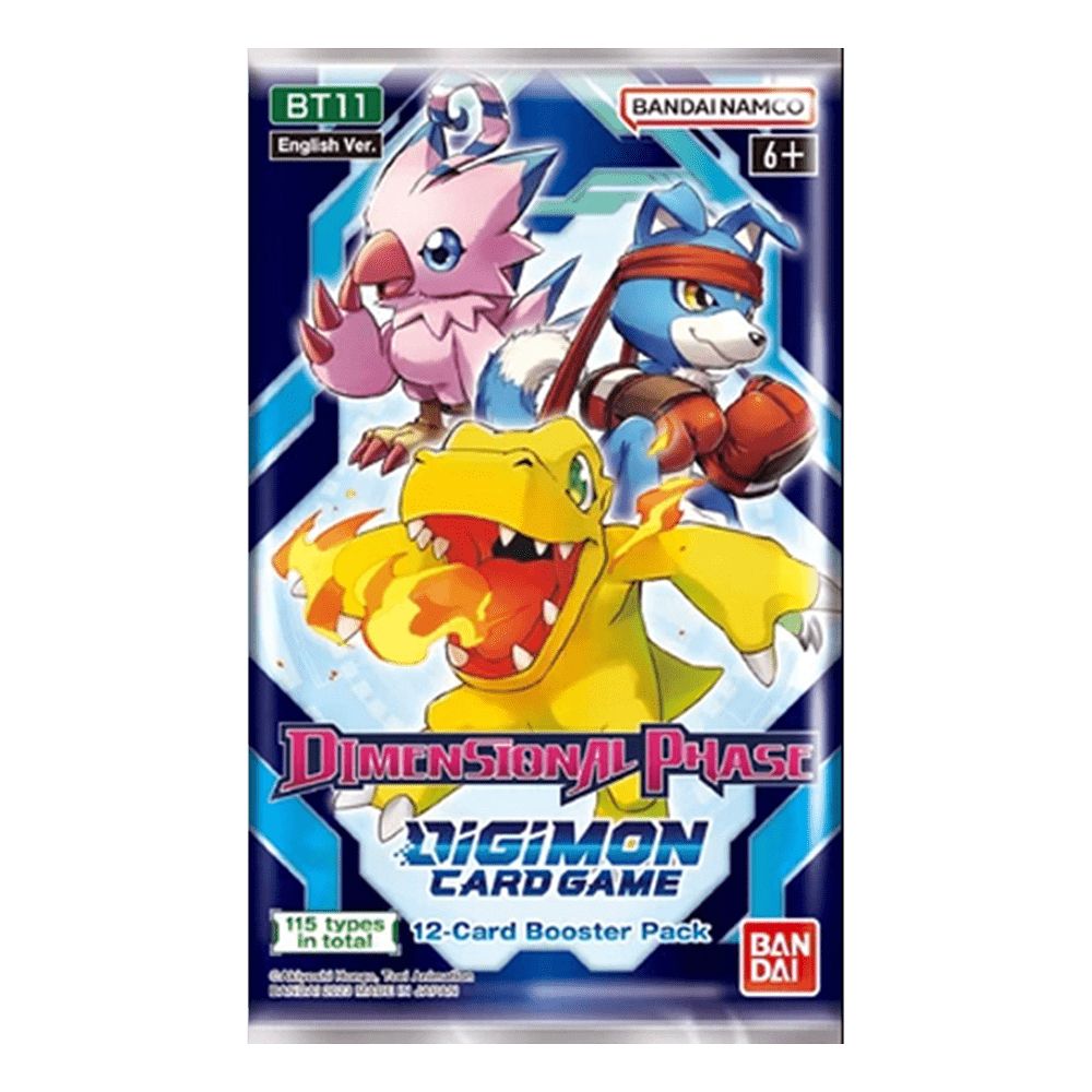 Digimon Card Game Booster Pack: Dimensional Phase [BT11] - Pack 12 Car ...