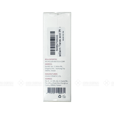 Serum dưỡng ẩm trắng da IntelDerm Tranexamic Acid 3% 30ml – Ori Derm