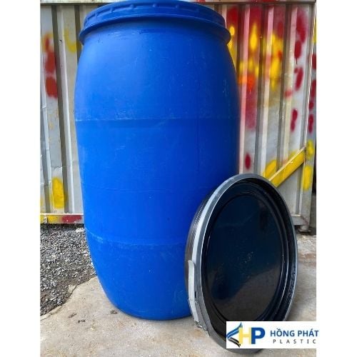 Thùng phuy nhựa 200L đã qua sử dụng giá tốt | Hồng Phát Plastic