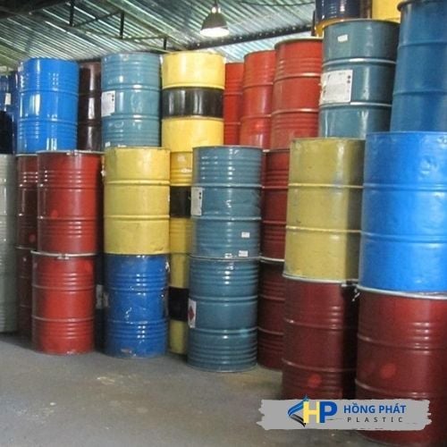 Thùng phuy sắt 200L nắp kiềng đã qua sử dụng | Hồng Phát Plastic