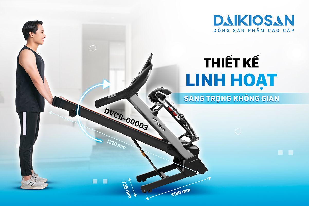 Máy chạy bộ Daikiosan DVCB-00003 | Tổng Kho Lộc Linh – Phát Tiến Đạt