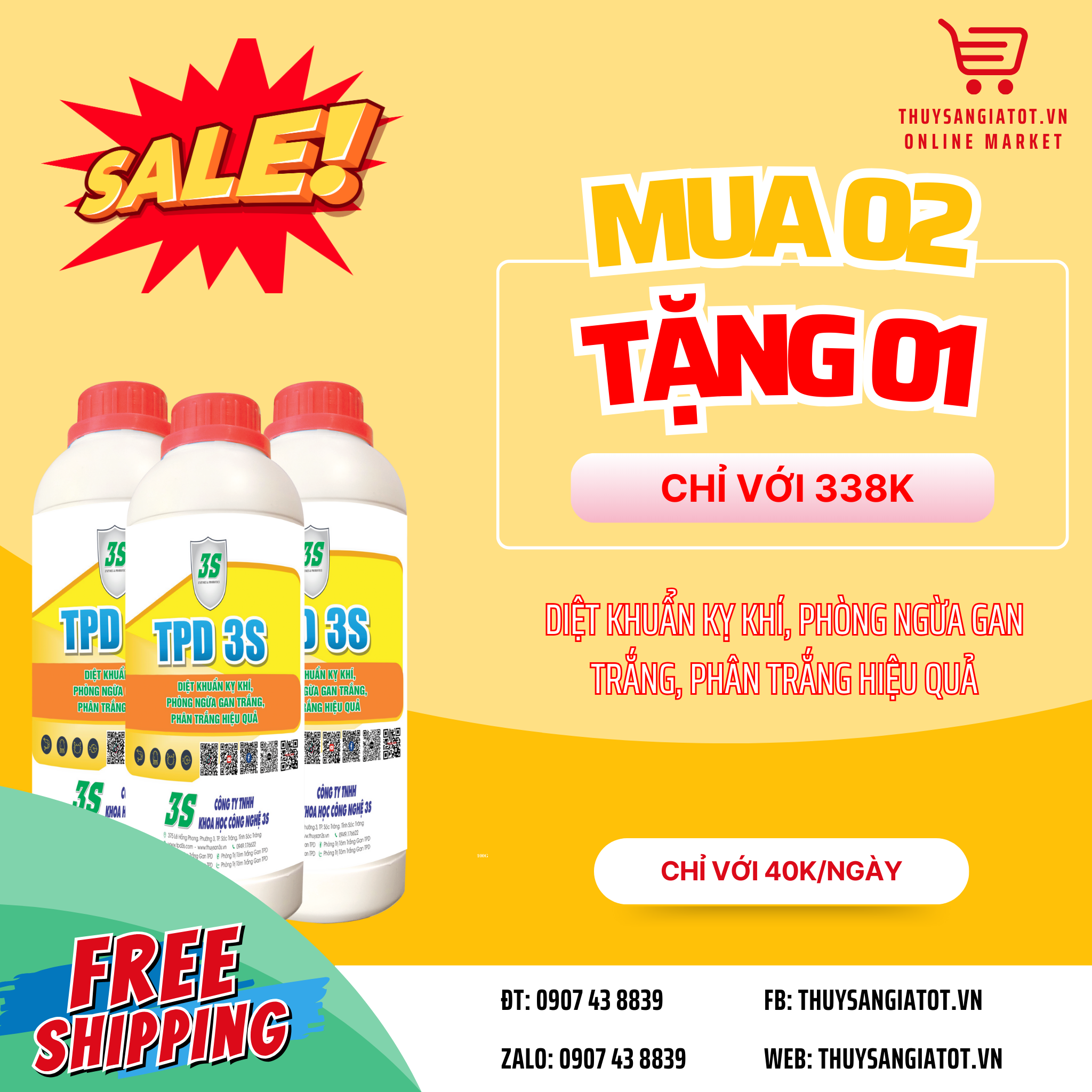 TPD 3S: DIỆT KHUẨN KỴ KHÍ - GAN TRẮNG