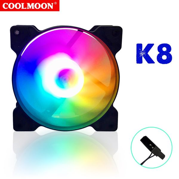 Fan Case CoolMoon K8 RGB Fixed đen 120mm – Sintech