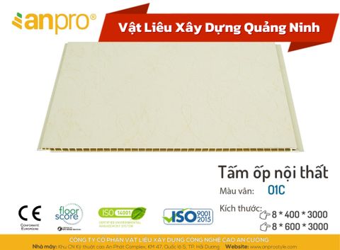 Tấm Nhựa Ốp Tường PVC Anpro Mã 01 Chính Hãng Quảng Ninh – Vật Liệu Xây ...