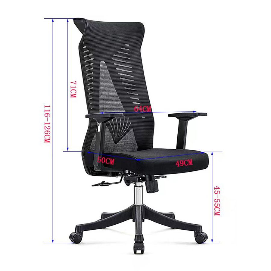Ghế Lưới Xoay Tay Chữ T DPD38