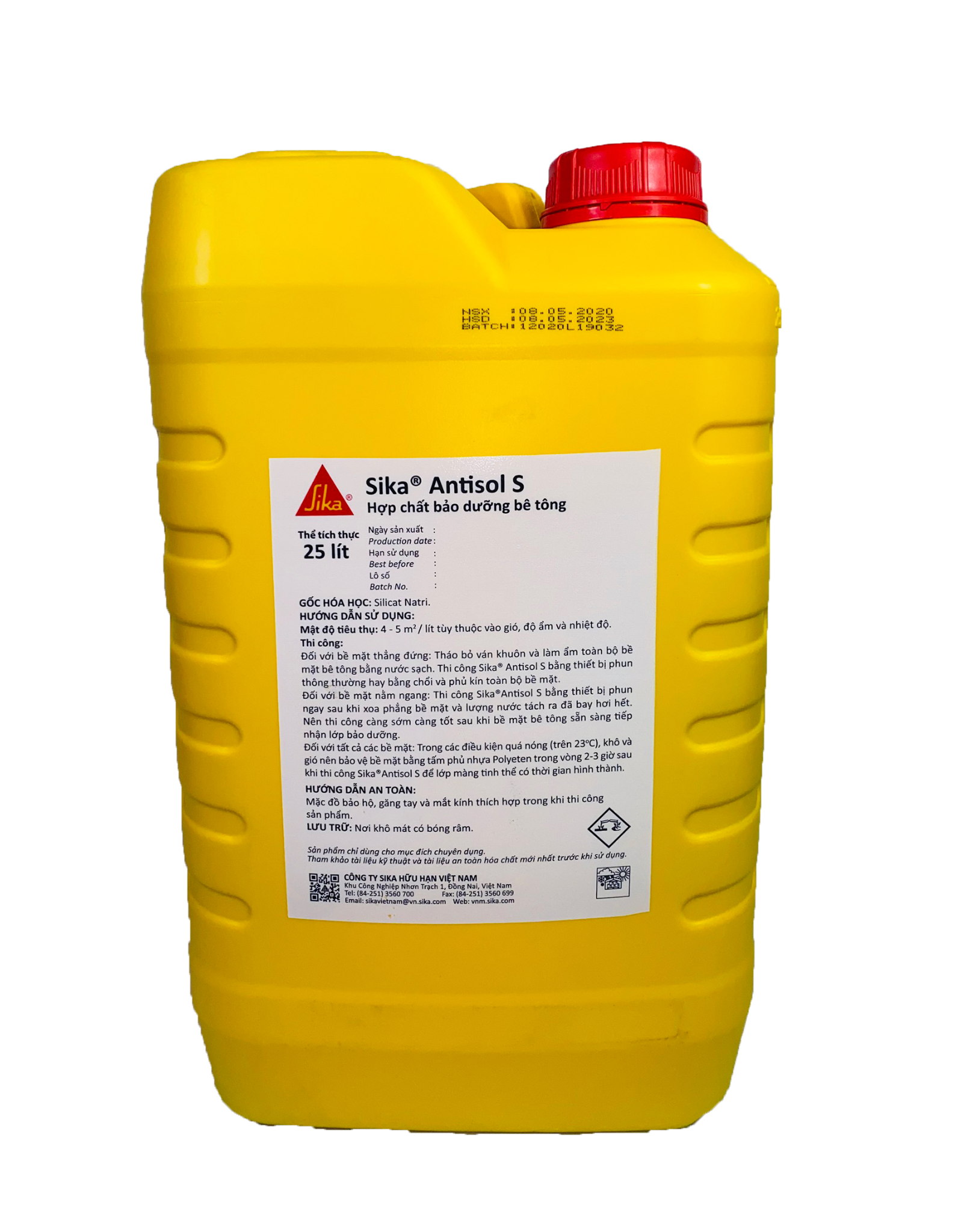 Antisol S - Hợp chất bảo dưỡng bê tông