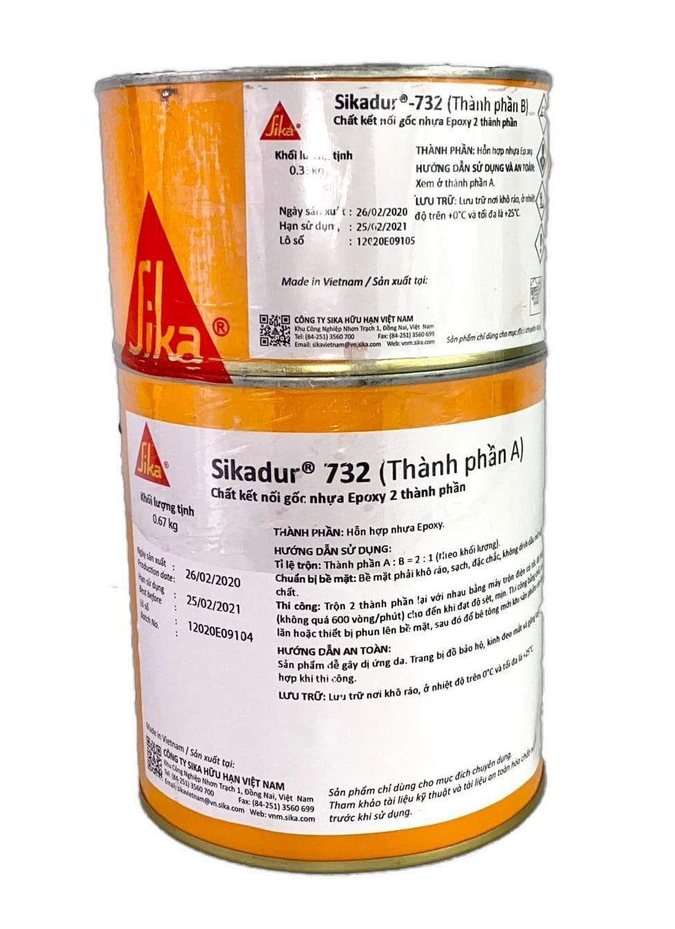 Sikadur 732 - Chất kết nối gốc nhựa epoxy 2 thành phần