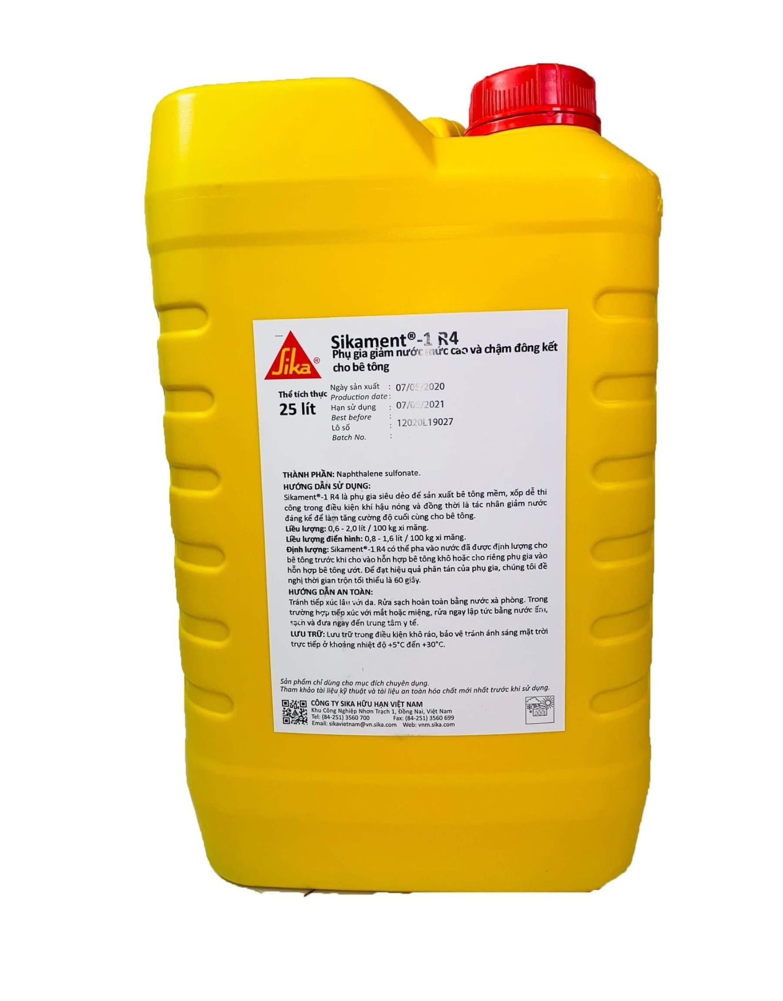 Sikament-1 R4 - Phụ gia hóa dẻo giảm nước cho bê tông