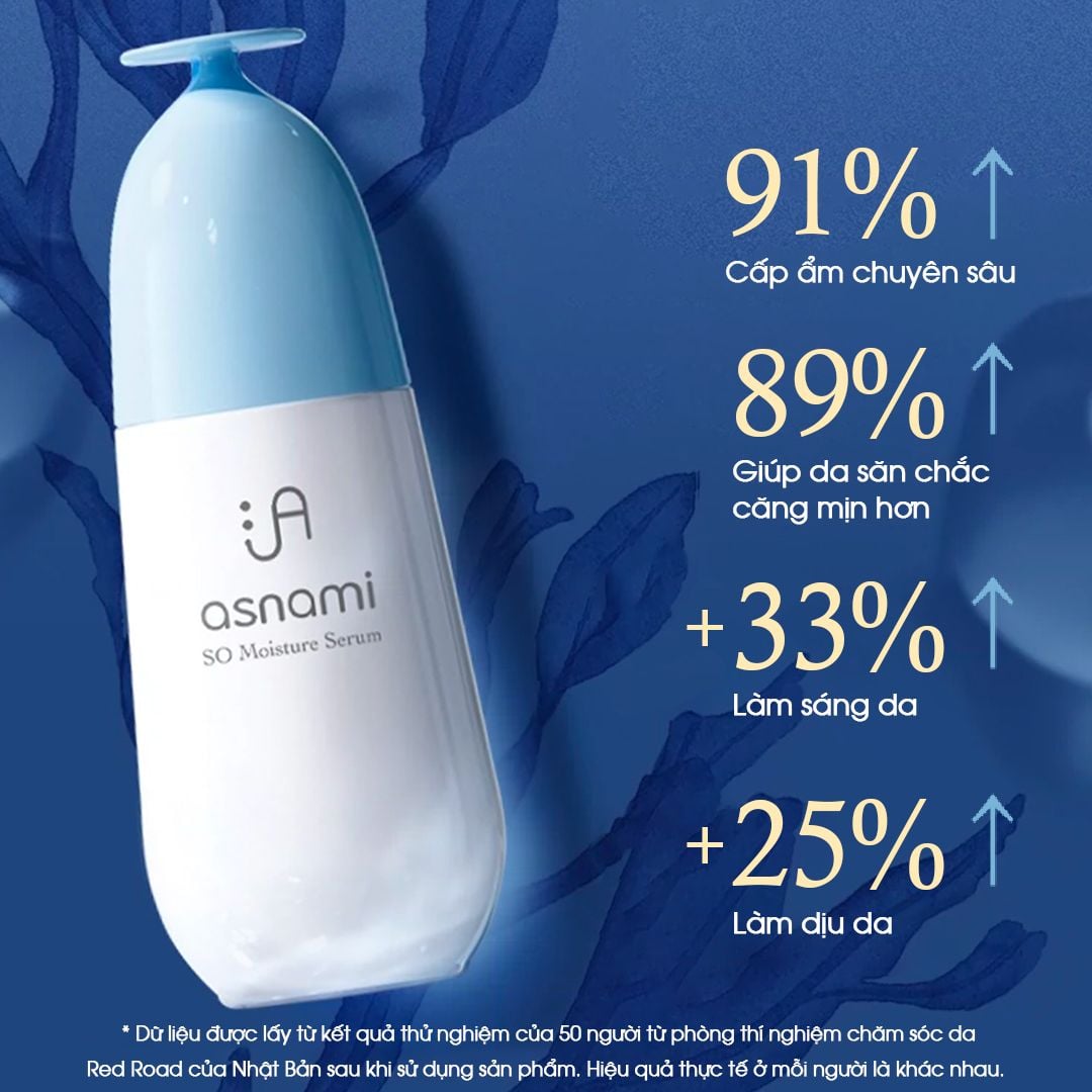 Serum dưỡng ẩm sâu, sáng bóng da asnami SO Moisture Serum 30ml