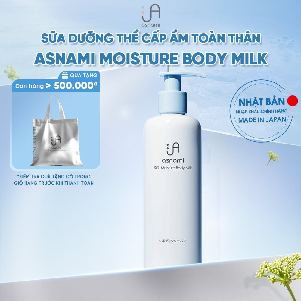 Sữa dưỡng thể cấp ẩm toàn thân asnami Moisture Body Milk 240ml