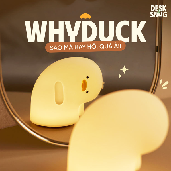 ĐÈN PHÁT SÁNG KÈM GIÁ ĐỠ ĐIỆN THOẠI SẠC USB WHY DUCK – Desksnug