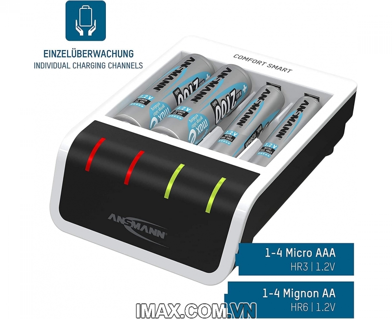 Bộ sạc Pin ANSMANN COMFORT Smart – iMax.com.vn