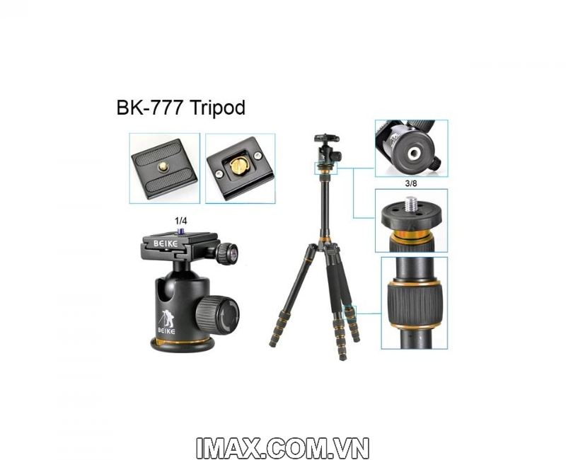 Chân máy ảnh TRIPOD BEIKE Q-777 – iMax.com.vn