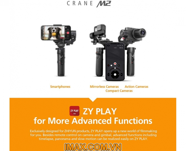 Chống rung đa năng Gimbal Zhiyun Crane M2 – iMax.com.vn