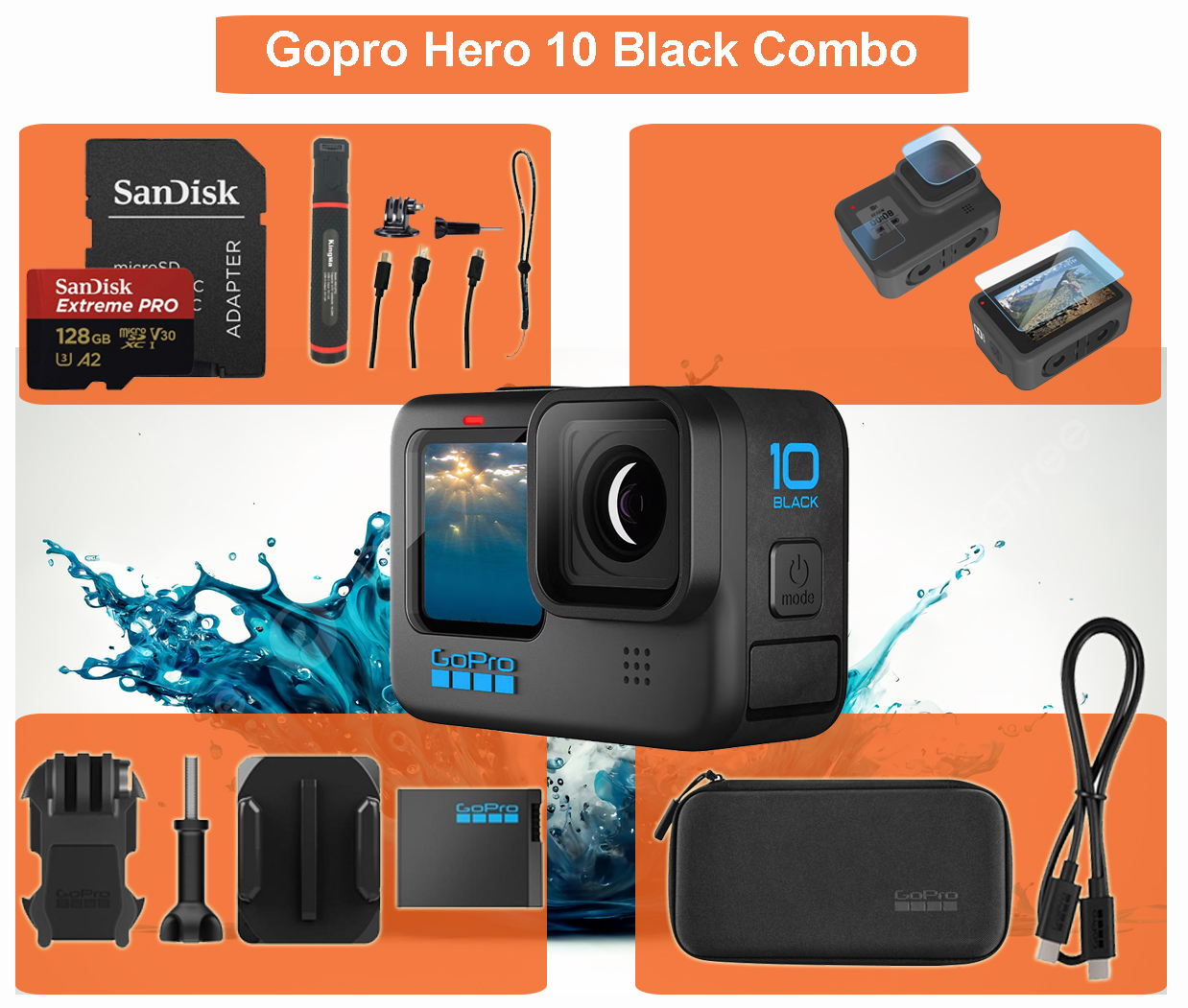 Combo 1: Gopro Hero 10 Black Chính hãng FPT & USA + Quà tặng – iMax.com.vn