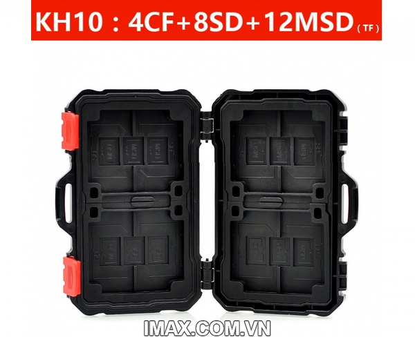 Hộp đựng thẻ nhớ Lynca KH-10, Chứa 4CF, 8SD, 12Micro – iMax.com.vn