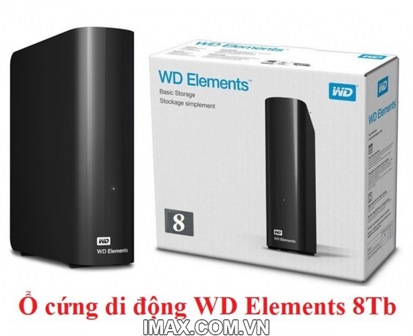 Ổ cứng để bàn HDD WD Elements Desktop 8TB 3.5 inch – iMax.com.vn