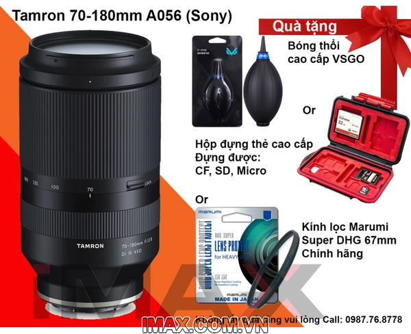Ống kính Tamron 70-180mm F/2.8 Di III VXD Sony FE - A056 – iMax.com.vn