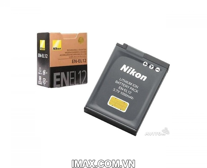 Pin máy ảnh Nikon EN-EL12, Dung lượng cao – iMax.com.vn
