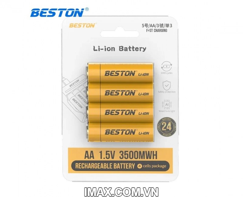 Pin Sạc AA Beston 2AN-92 Lithium 3500mWh 1.5V – iMax.com.vn