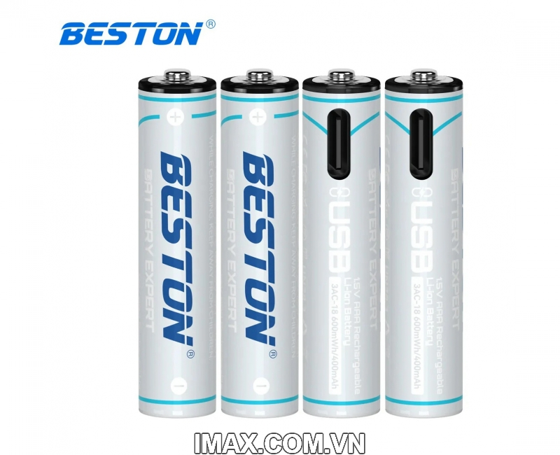 Pin Sạc USB-C AAA Lithium 600mWh 1.5V Beston 3AC-18 – iMax.com.vn
