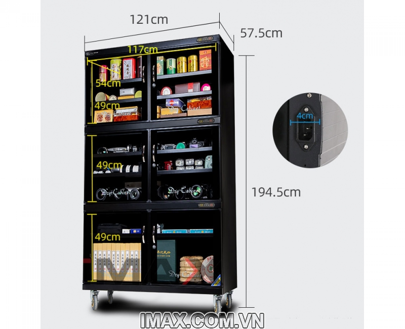 Tủ chống ẩm Dry Cabi DHC-1200, 1200Lít – iMax.com.vn