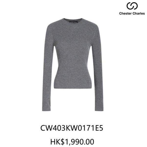 Áo len bộ xám tro – Chester Charles