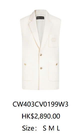 Vest ghile trắng 3 túi – Chester Charles