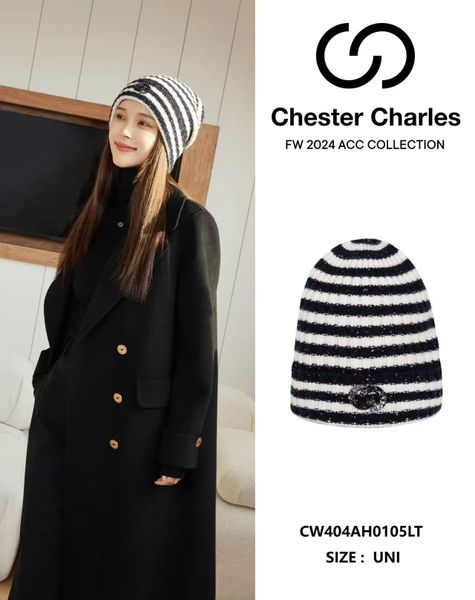 Mũ len kẻ – Chester Charles