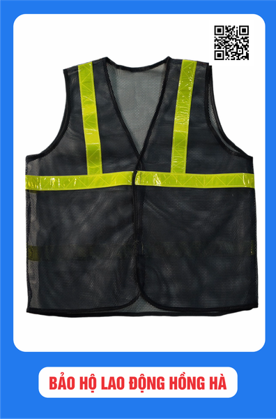 Áo lưới phản quang Tím than