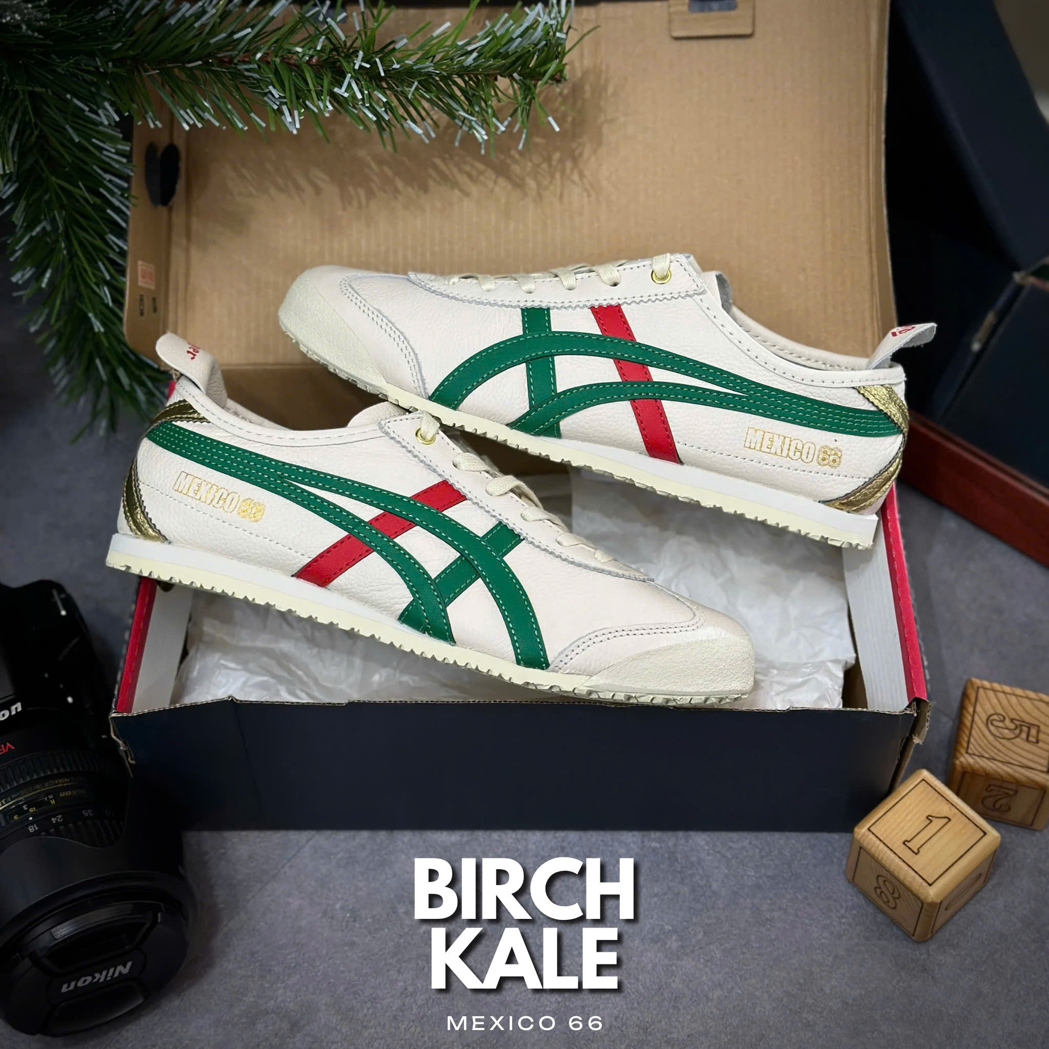 N&N Shoes Shop | Giày Onitsuka Tiger Mexico 66 Birch Kale 1183B511.200