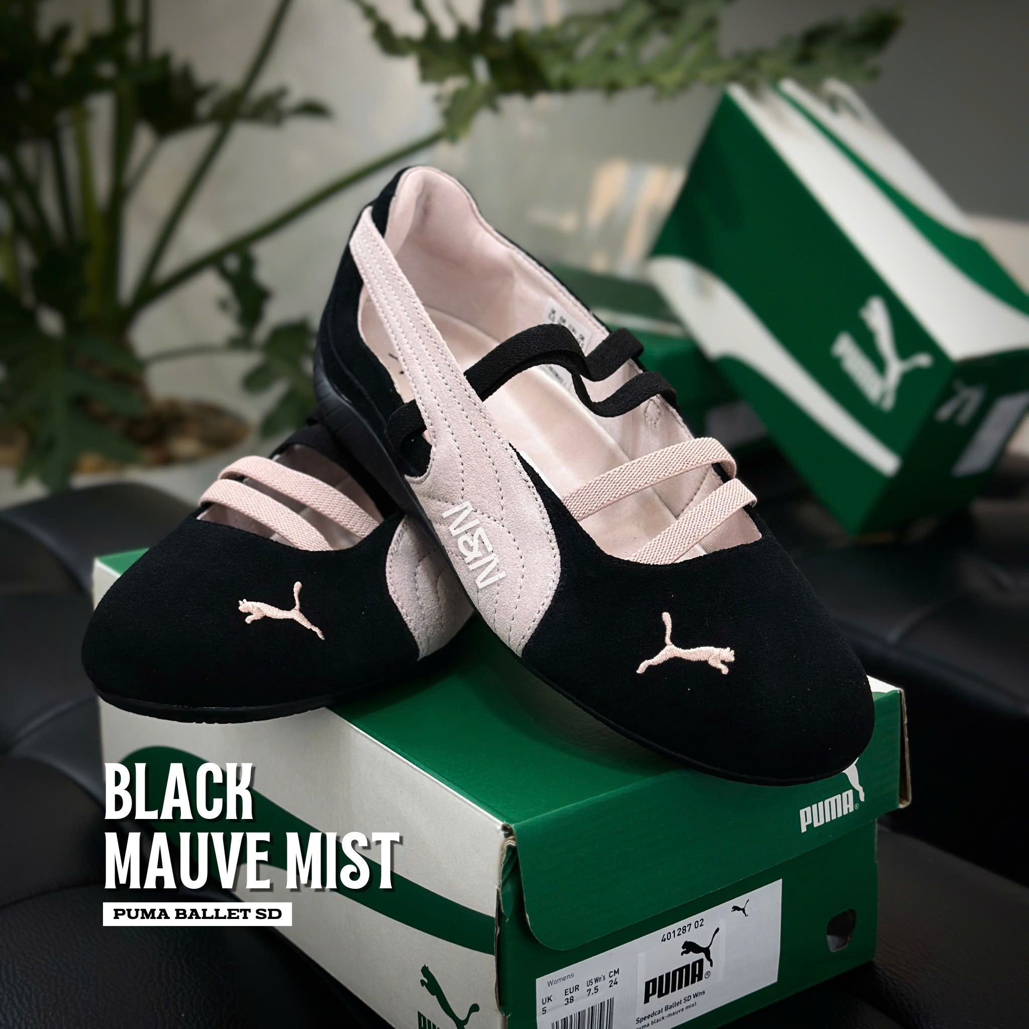 N&N Shoes Shop | Giày Puma Speedcat Ballet SD Black Mauve Mist 401287.02