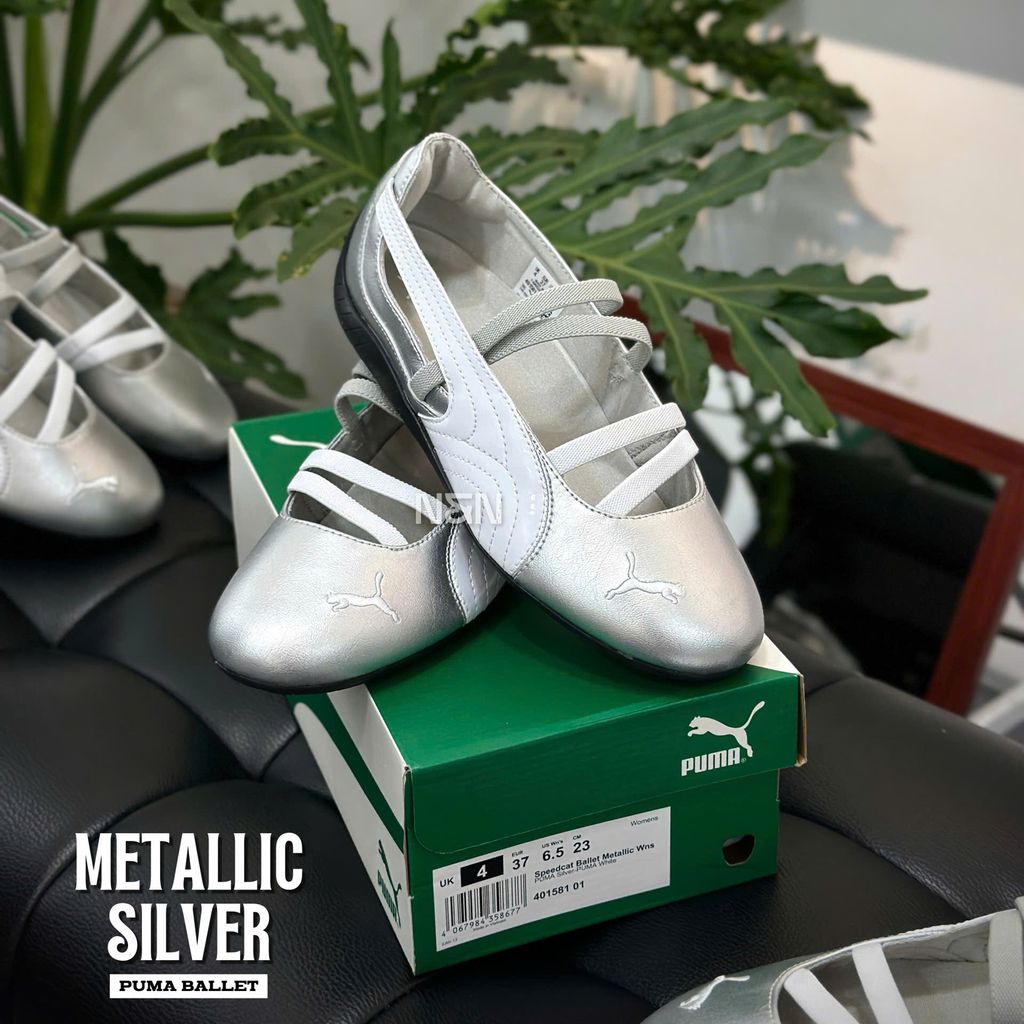 N&N Shoes Shop | Giày Puma Speedcat Ballet Metallic Silver 401581.01