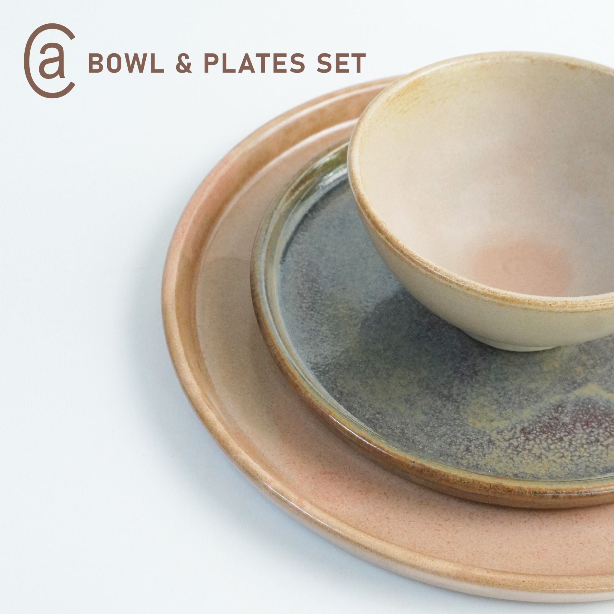 BỘ CHÉN ĐĨA 3 MÓN - ANH CERAMICS – Gốm sứ Anh Ceramics