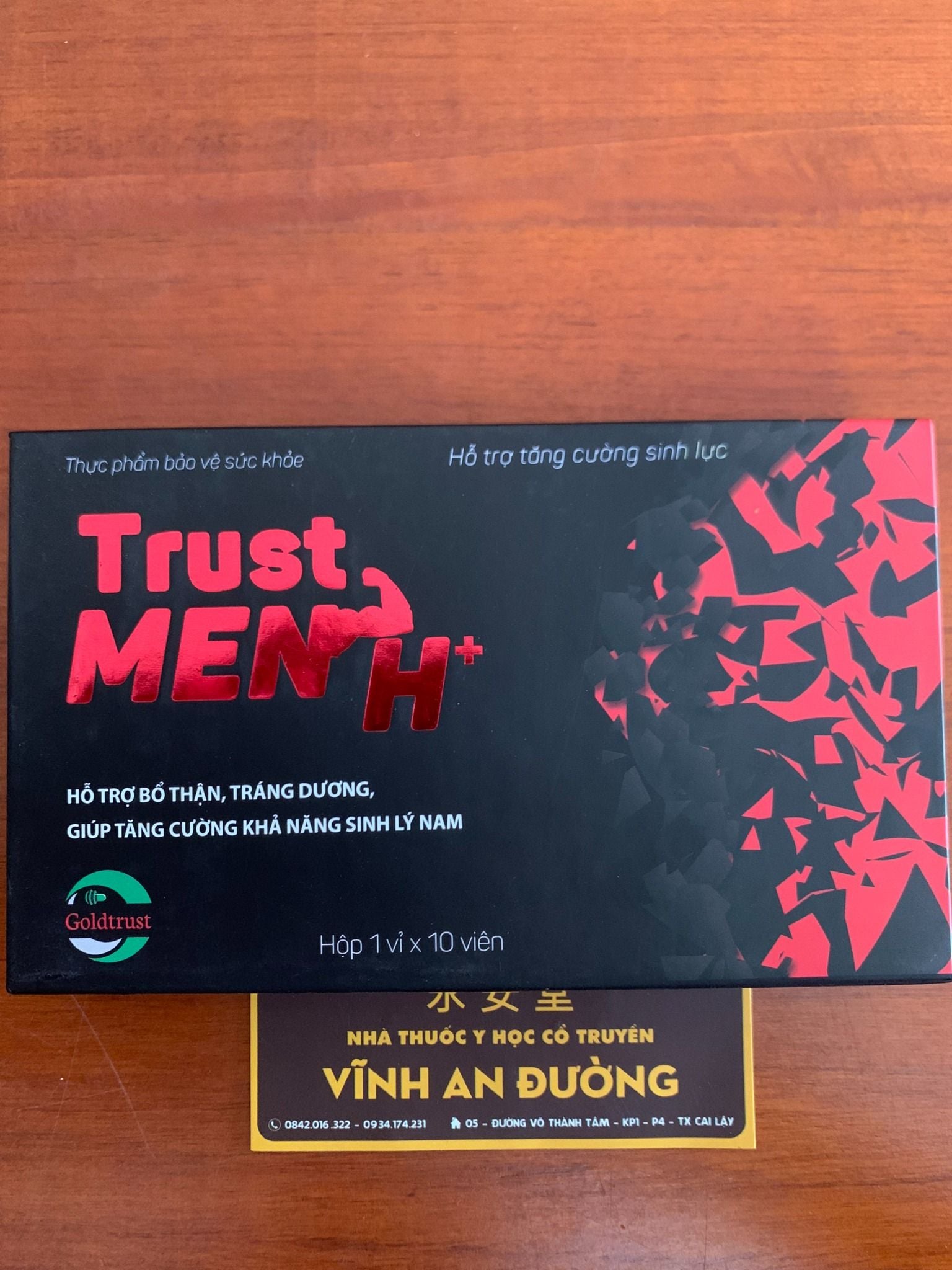 Viên bổ thận TrustMen H+ hộp 10 viên – VĨNH AN ĐƯỜNG
